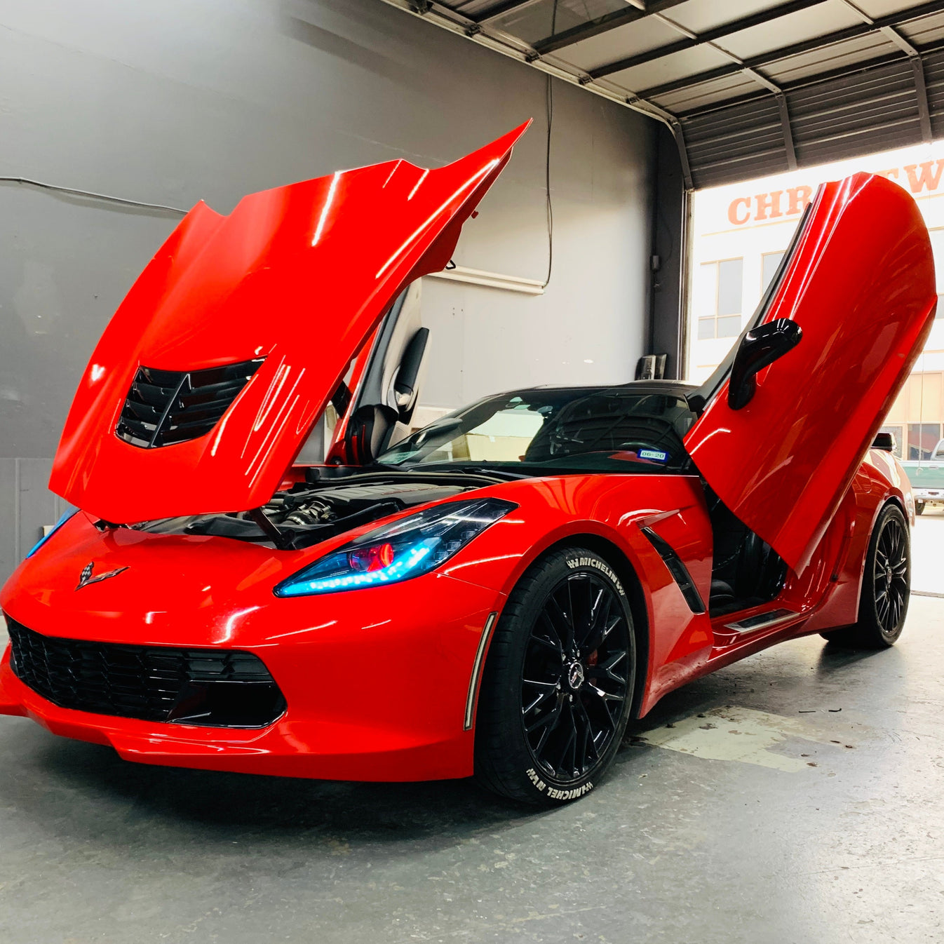 Chevrolet Corvette C7 2014-2019 Vertical Doors Lambo Doors Kit – lambo ...